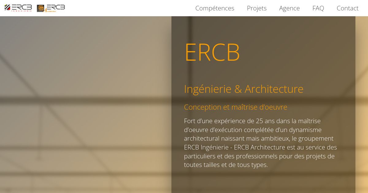 ERCB Architecture & Ingénierie - Conception et Maîtrise d'oeuvre
